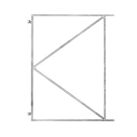 Stalen deurframe 120x155 universeel incl. duimen | A&P Smulders